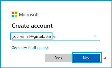 How to Create Microsoft Account Using Gmail - Techbout